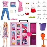 Barbie Dream Closet Toy Playset with Blonde Fashion Doll, Clothes ...