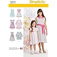 Simplicity Sewing Pattern 1211: Child's and Girls' Dress in Two Lengths ...