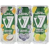 V7 vitamin sparkling drink 100% natural flavors - blueberry 300ml: Buy ...