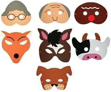 Teaching Resource Sack - Gingerbread Man Storytelling Mask Set: Amazon ...
