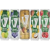 V7 vitamin sparkling drink 100% natural flavors - pineapple 300ml: Buy ...