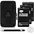 HAOWANWW 5 Pcs Waterproof Notepad Pen Set Waterproof Notebook Mini ...