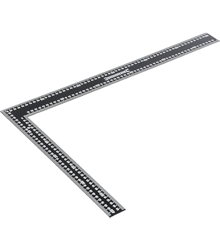 Combination Square Framing Square Ruler Stainless Steel L-Shaped Ruler ...