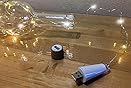 LED Cork Flasche Lichterkett, USB Powered Akku, 1.9 m 20 LEDs, Kupfer ...