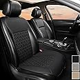 Black Panther 1 Piece Luxury PU Leather Front Car Seat Cover Protector ...