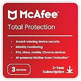McAfee Total Protection 2024 | 1 Device, 2 Years | Antivirus Internet ...