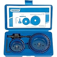 Draper 89716 9-Piece Holesaw Kit for Downlights,Blue : Amazon.co.uk ...
