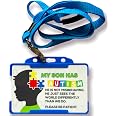 My Son has Autism/is Autistic Disability ID Card & Blue Lanyard_AB ...