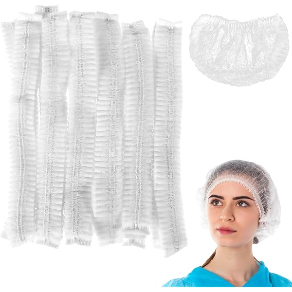 Hair Nets ABENA Clip Cap | Large | White | PP | Non-Sterile | Single ...