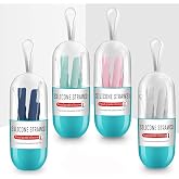 Kynup Metal Reusable Drinking Straw, 4 Pack Portable Collapsible Straws ...