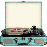 DIGITNOW! Bluetooth Record Player Belt-Drive 3-Speed Turntable Built-in ...