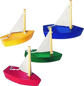 Mini-Segelboote 4er Set: Amazon.de: Spielzeug