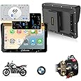 Carpuride W702BS Pro Moto Carplay Schermo con Wonder Wheel per BMW Moto, Senza Fili CarPlay e ...
