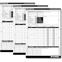 FlyGA A5 VFR Pilot Log Pad (Flight Plog Book) - 3 Pack - For PPL(A ...
