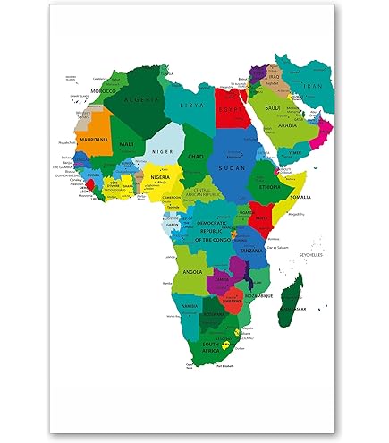 Mapa De áfrica 1950