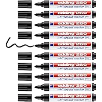Edding 260 beyaz yazı tahtası kalemi siyah - 10 kalem : Amazon.com.tr ...