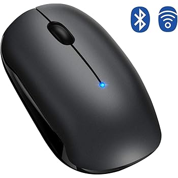 AmazonBasics Wireless Mouse with Nano Receiver Black
