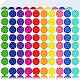 10 Couleurs 20mm Gommettes Autocollantes Rondes 1400 Pcs Gommettes ...