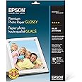 Epson Premium Photo Paper Glossy (8x10 Inches, 20 Sheets) (S041465 ...