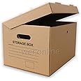 W E Roberts Pack of 5 A4 Archive Office Storage Cardboard Boxes - 15" x ...