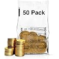 50 Pack - Coin Bags | Money Bank Bags | Clear Plastic No Mixed Coins ...