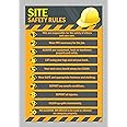 Site safety poster - Self adhesive sticker (300mm x 200mm) : Amazon.co ...