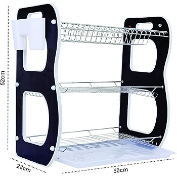 Buy Sakura Two-tiers Compact Dish Rack / Kitchenware Dish Drying Rack ...