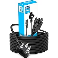 Storite 1.5M Black 3 Pin Laptop Power Cable 18AWG Universal Replacement for Charger Adapter ...