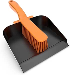 Workforce NEW HEAVY DUTY METAL DUSTPAN AND BRUSH STRONG STEEL DUST PAN ...