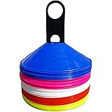 Vertent Football Cones (Set of 50) - Agility Football Cones with Carry ...