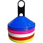 Vertent Football Cones (Set of 50) - Agility Football Cones with Carry ...