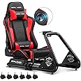 GTPLAYER Racing Simulator Cockpit with Seat, Sim Racing Cockpit Multi ...