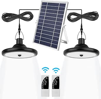 LED Solar Hängelampen für Außen Innen, 4 Modi Hängend Solarlampen mit ...