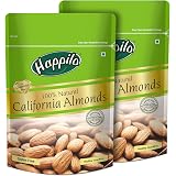 Happilo 100% Natural Premium California Dried Almonds 500g Pack Pouch ...
