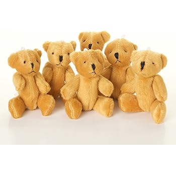 NEW 10 X Little BROWN Teddy Bear Cute And Cuddly - Gift Present ...