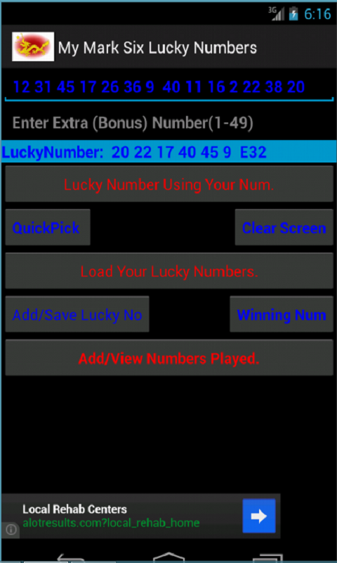 HK Mark 6 Lottery Lucky Number Generator and Drawing Results ( no ...