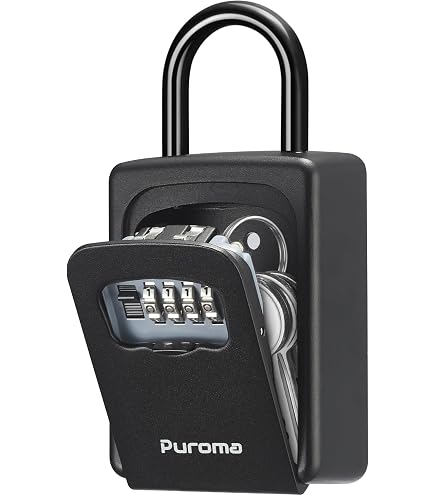 Lockbox For Keys Key Lock Box Wall Mounted, 10-Digital Push Button ...