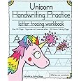 Unicorn Handwriting Practice: Letter Tracing Workbook: 1 (Little ...