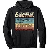 Coder Computer Scientist 6 Stages of Debugging Programmer T-Shirt ...