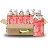 Mogu Mogu Nata De Coco Drink Jelly Texture Fun Refreshment 320ml (Pack of 24, Lychee Flavoured ...