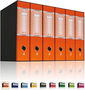 LogicaShop UBOX 6 Raccoglitori ad Anelli A4 Dorso 8 con Custodia ...