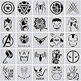 25 Pcs Superhero Stencils for Painting on Wood Canvas - Kids Drawing ...