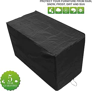 Oxbridge Black Small Bistro Outdoor Garden Patio Furniture Set Cover 1 ...