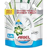 Ariel Liquid Detergent Front Load | Removes 7 day dried-in Stains in 1 ...
