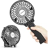 VersionTech Hand Held Fan,Portable Handheld USB Rechargeable Fans with ...