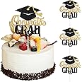 3Pcs Congrats Grad Graduation Cake Topper 2025, Class of 2025 Cake ...