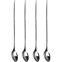 Premier Housewares Latte Spoons, Stainless steel - Set of 4 : Amazon.co ...