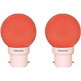 Buy Philips Deco Mini 0.5-Watt B22D Base LED Bulb (Red, Pack of 1 ...