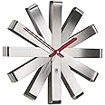 Umbra Ribbon Brushed Steel Wall Clock, 30.48 cm- Nickel : Amazon.co.uk ...