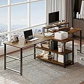 TEKAVO Engineered Wood Two Person Desk I 200 CM I Desk With Storage ...